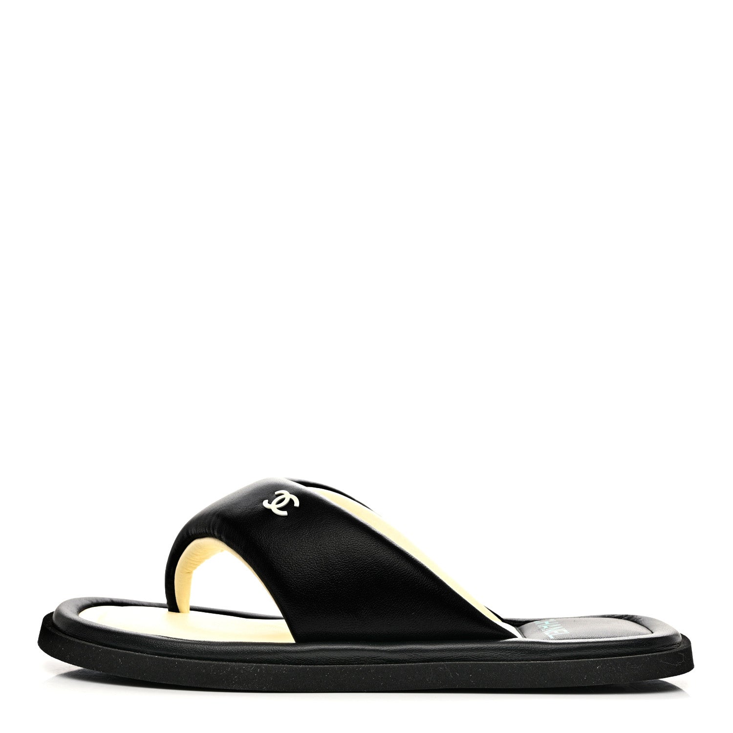 Chanel Lambskin Padded Pool Thong Sandals 40 Black 1225659 – FASHIONPHILE