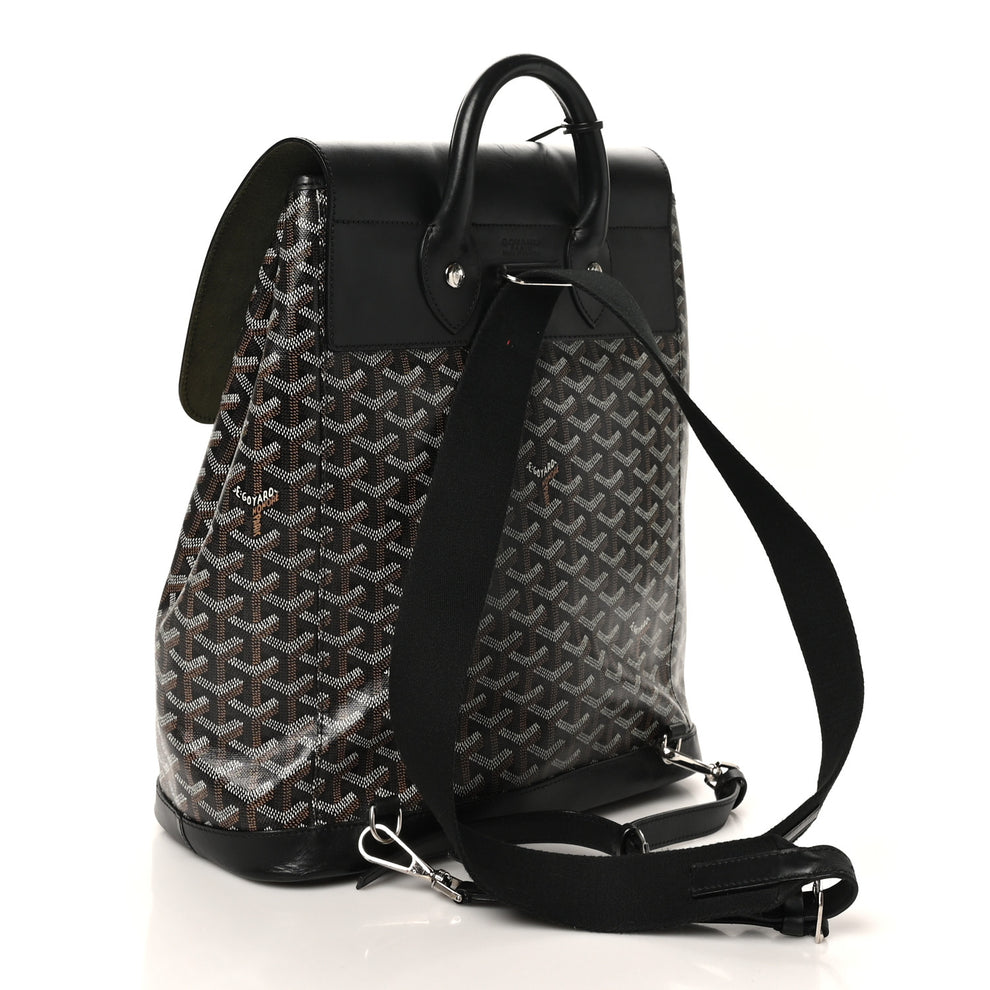 Goyard Goyardine Calfskin Alpin MM Backpack Black 1805128 – FASHIONPHILE