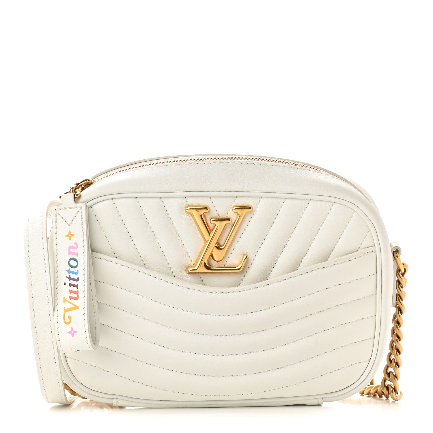 Louis Vuitton Calfskin New Wave Camera Bag White 956793 – FASHIONPHILE