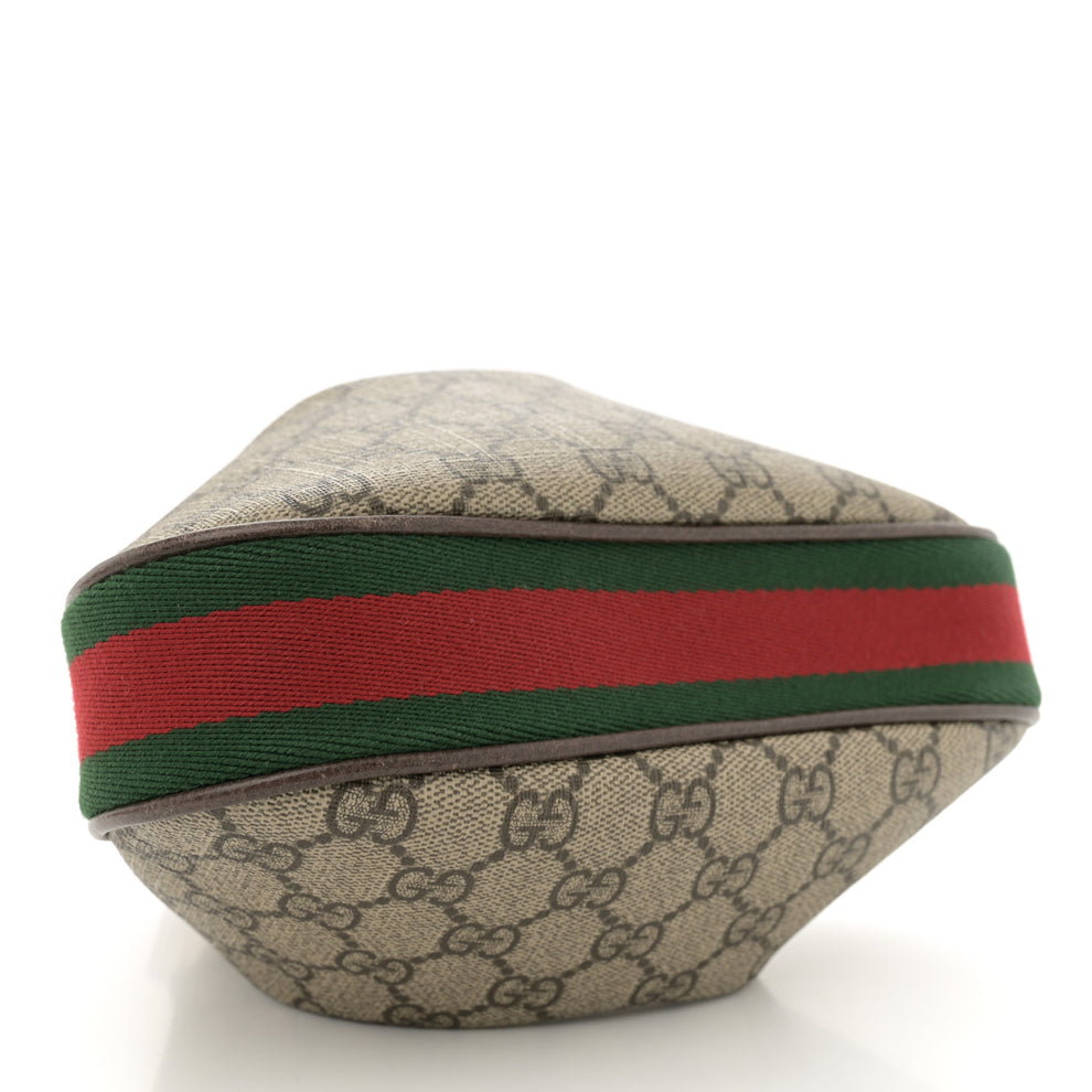Gucci GG Supreme Monogram Textured Calfskin Web Small Attache Shoulder ...