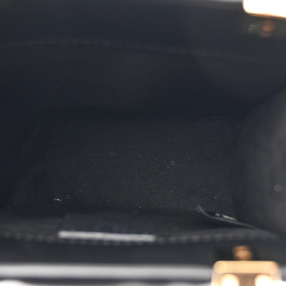 Fendi Vitello Plexiglass FF Embossed Mini Fendi Sunshine Shopper Tote ...