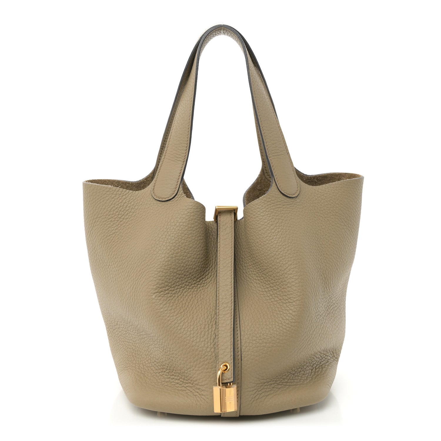Hermes Taurillon Clemence Picotin Lock 22 MM Beige Marfa 1752600 ...