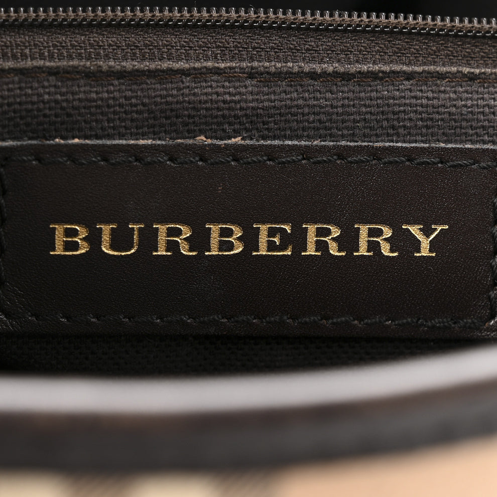 Burberry Haymarket Check Medium Regent Tote Chocolate 1809815 ...