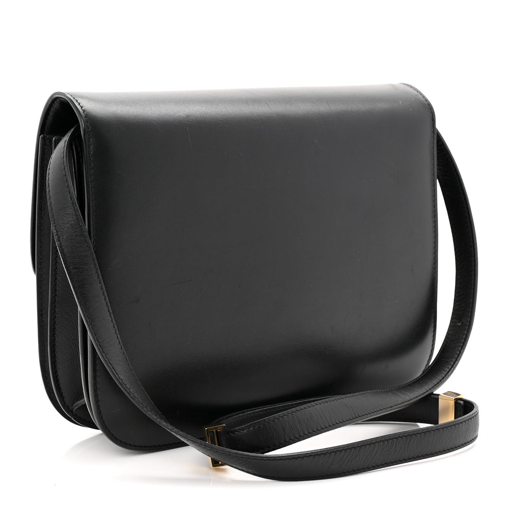 Celine Box Calfskin Medium Classic Box Flap Bag Black 1784495 ...