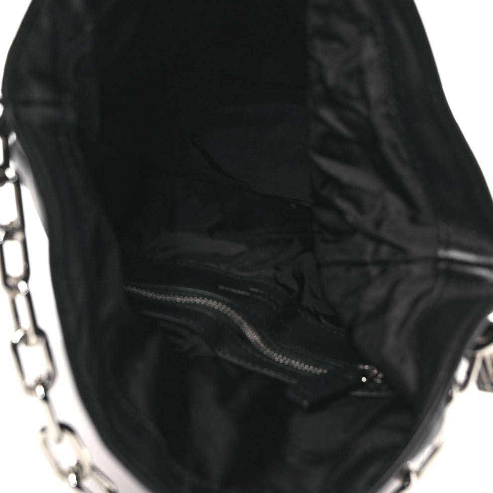Alexander Wang Lambskin Attica Chain Dry Sack Bucket Bag Black 1773996 ...