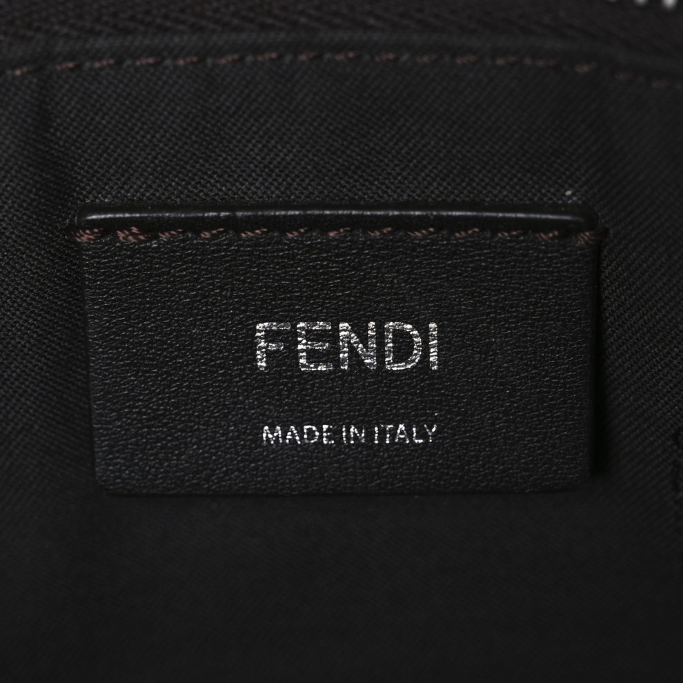 Fendi Vitello King Logo Embossed Medium By The Way Boston Bag Cuoio ...
