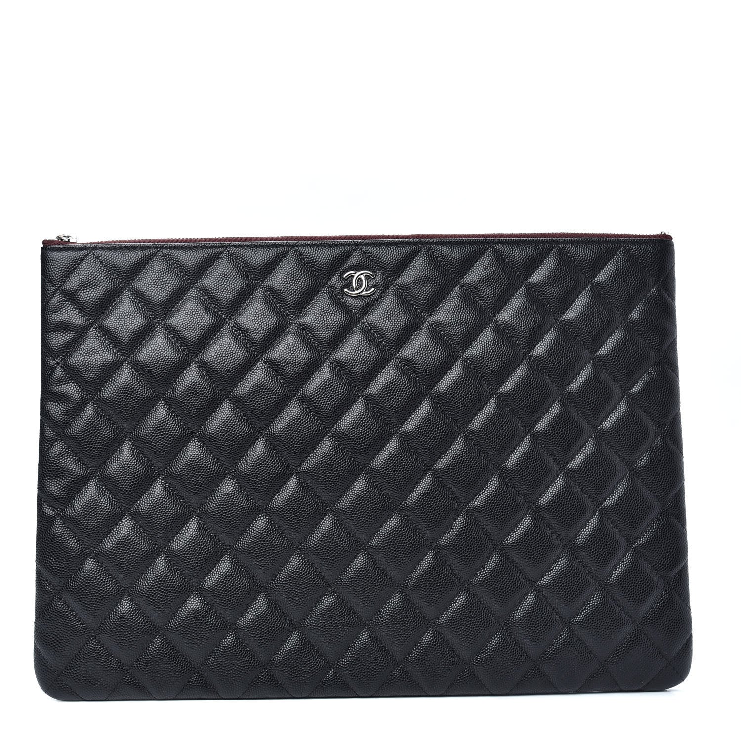 Chanel Caviar Quilted Large Cosmetic Case Black 732337 – FASHIONPHILE