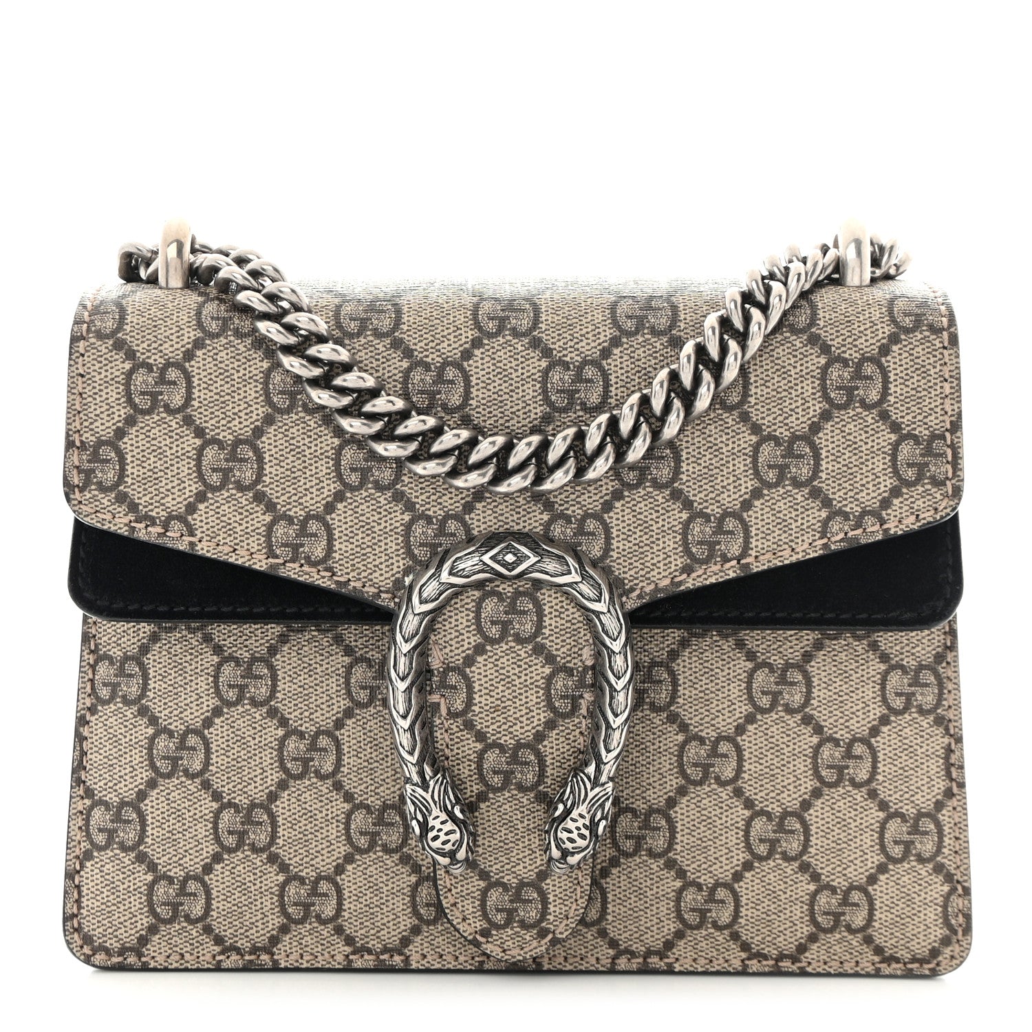 Gucci GG Supreme Monogram Mini Dionysus Shoulder Bag Black 1513986 ...