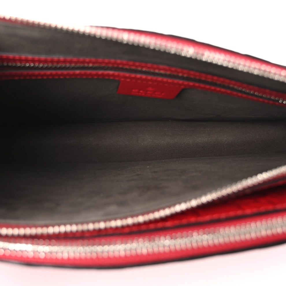 Gucci Guccissima Signature Messenger Bag Hibiscus Red 1784291 ...