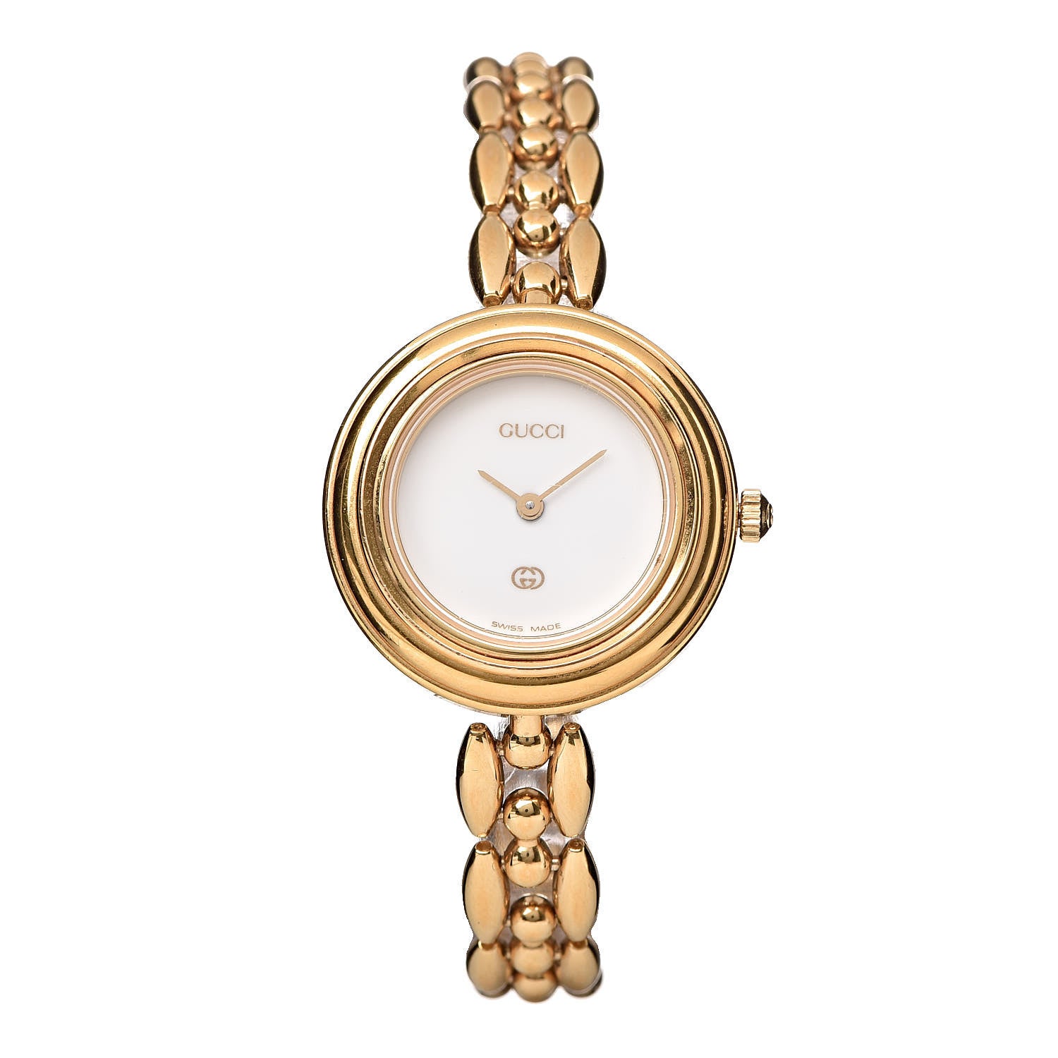 Gucci Stainless Steel 26mm Rice Link Interchangeable Bezel Quartz Watch ...