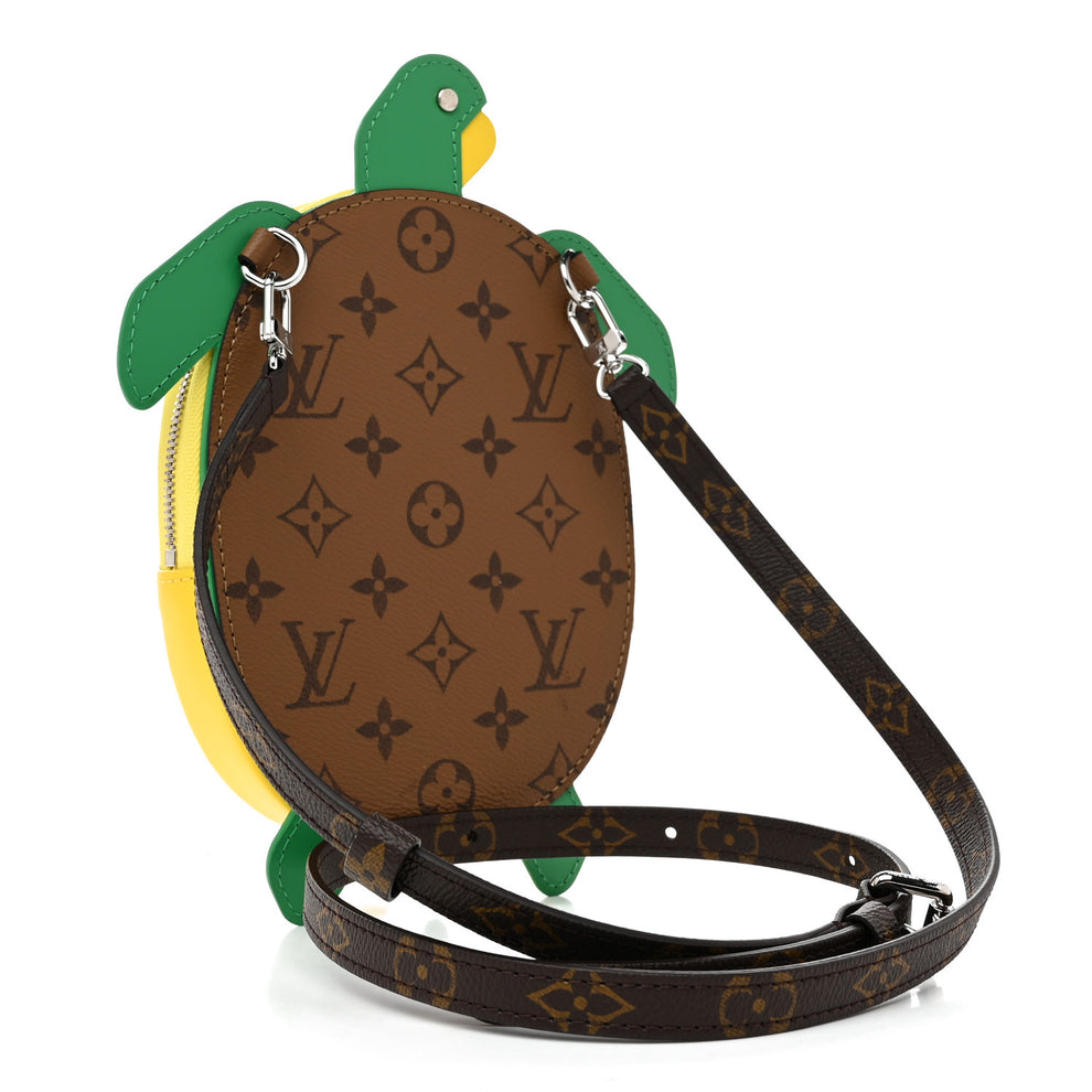 Louis Vuitton Monogram Calfskin LV Turtle Wearable Wallet Brown 1795790 ...
