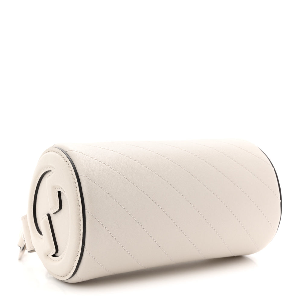 Gucci Sakai Be Green Calfskin Diagonal Stitched Mini Blondie Barrel ...