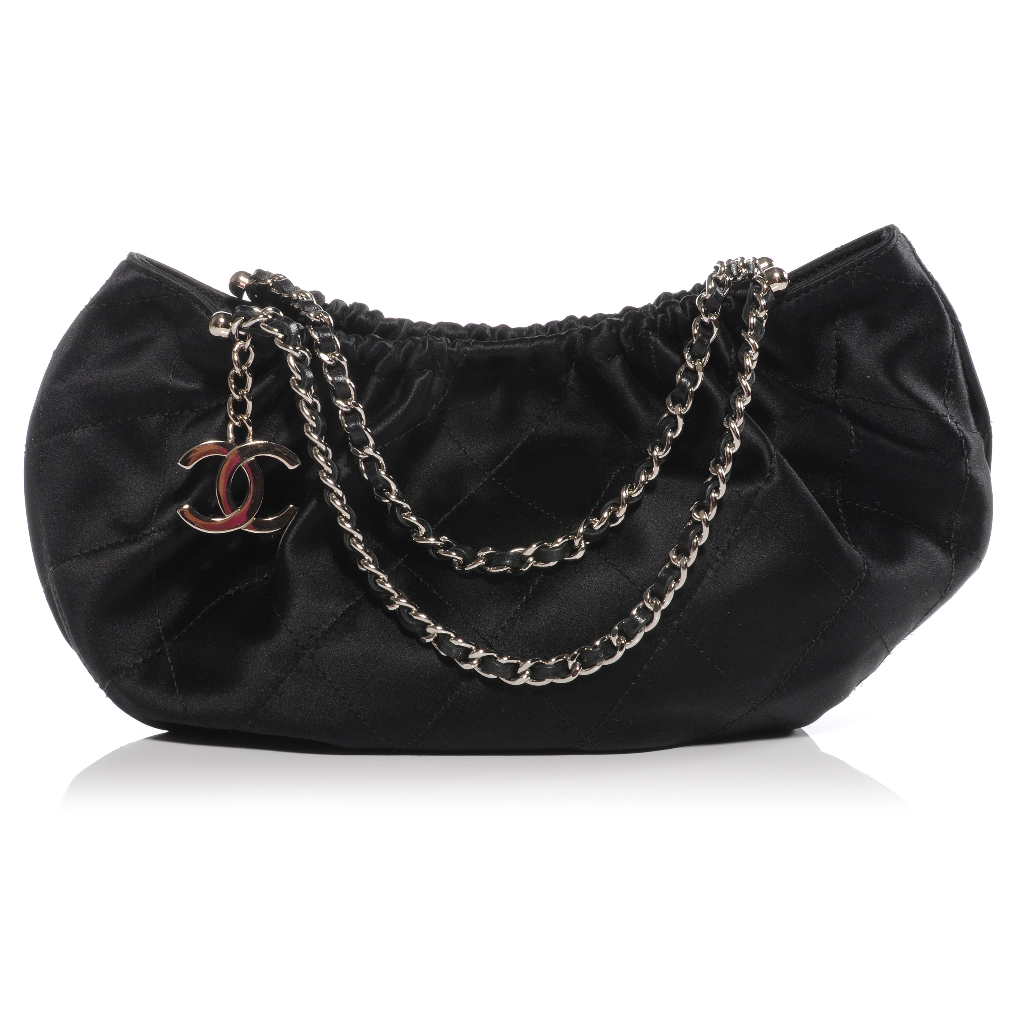 Chanel Satin Croissant Bag Black 41570 – FASHIONPHILE