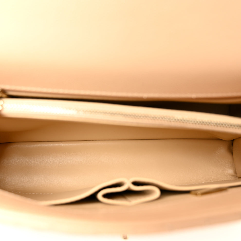 Chanel Caviar Quilted Small Coco Handle Flap Beige 1791600 – FASHIONPHILE