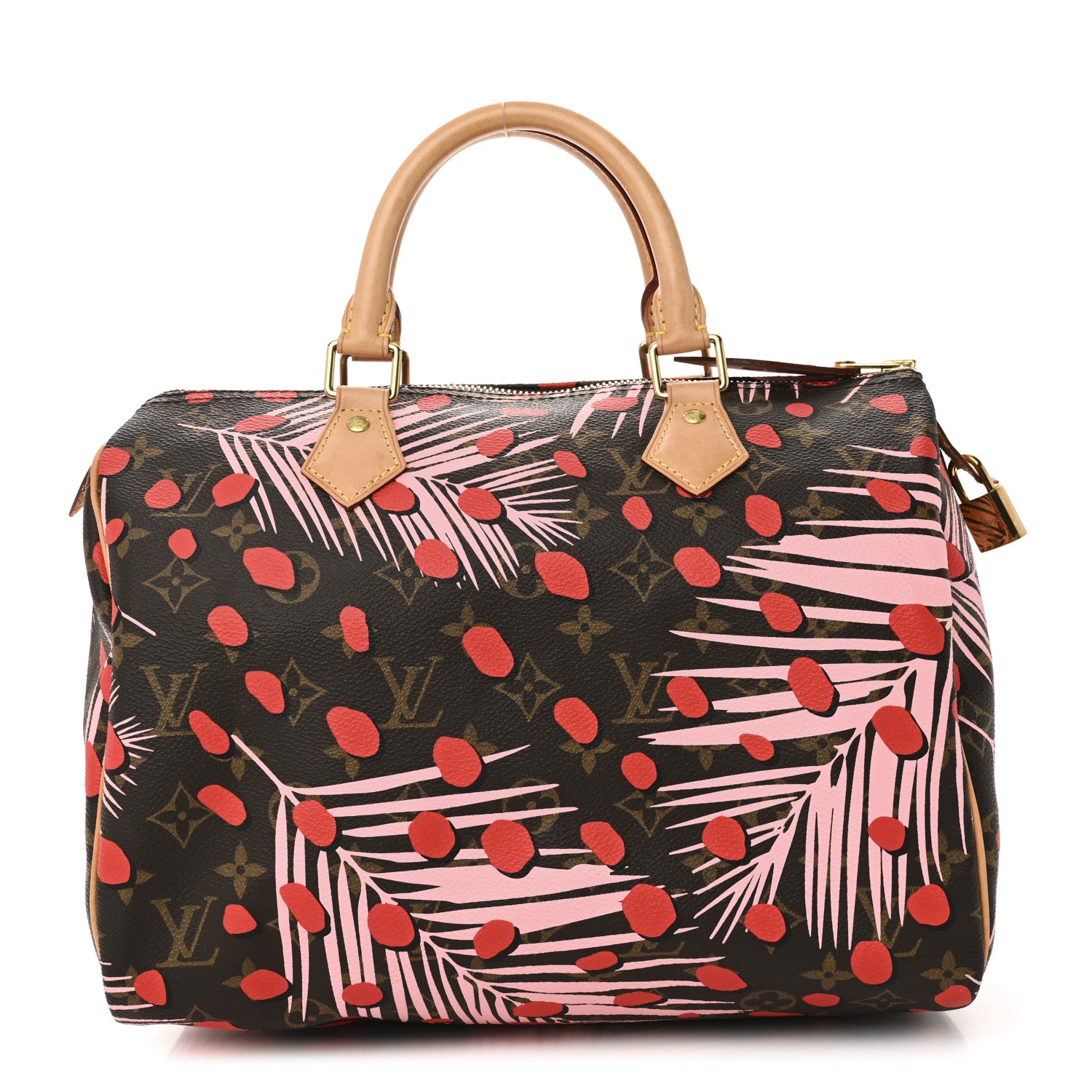 Louis Vuitton Monogram Jungle Dots Speedy 30 Sugar Pink Poppy 1764132 ...