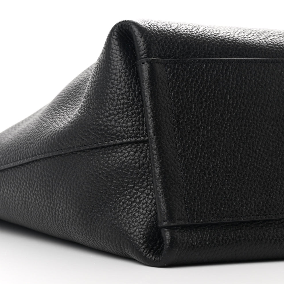 Mansur Gavriel Pebbled Calfskin Everyday Zip Tote Black 1698268 ...