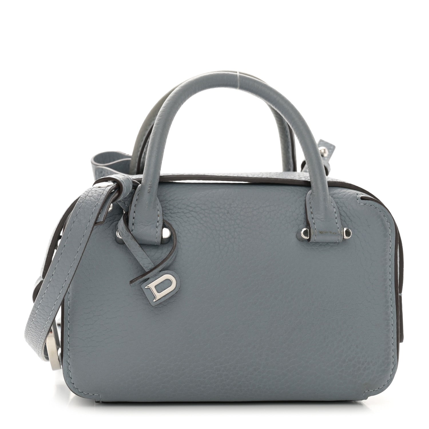 Delvaux Taurillon Soft Nano Cool Box Satchel Pacific 1531390 – FASHIONPHILE