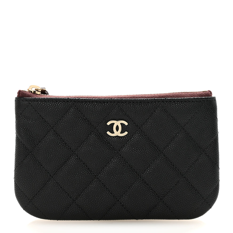 Chanel Caviar Quilted Small Cosmetic Case Black 1828045 – FASHIONPHILE