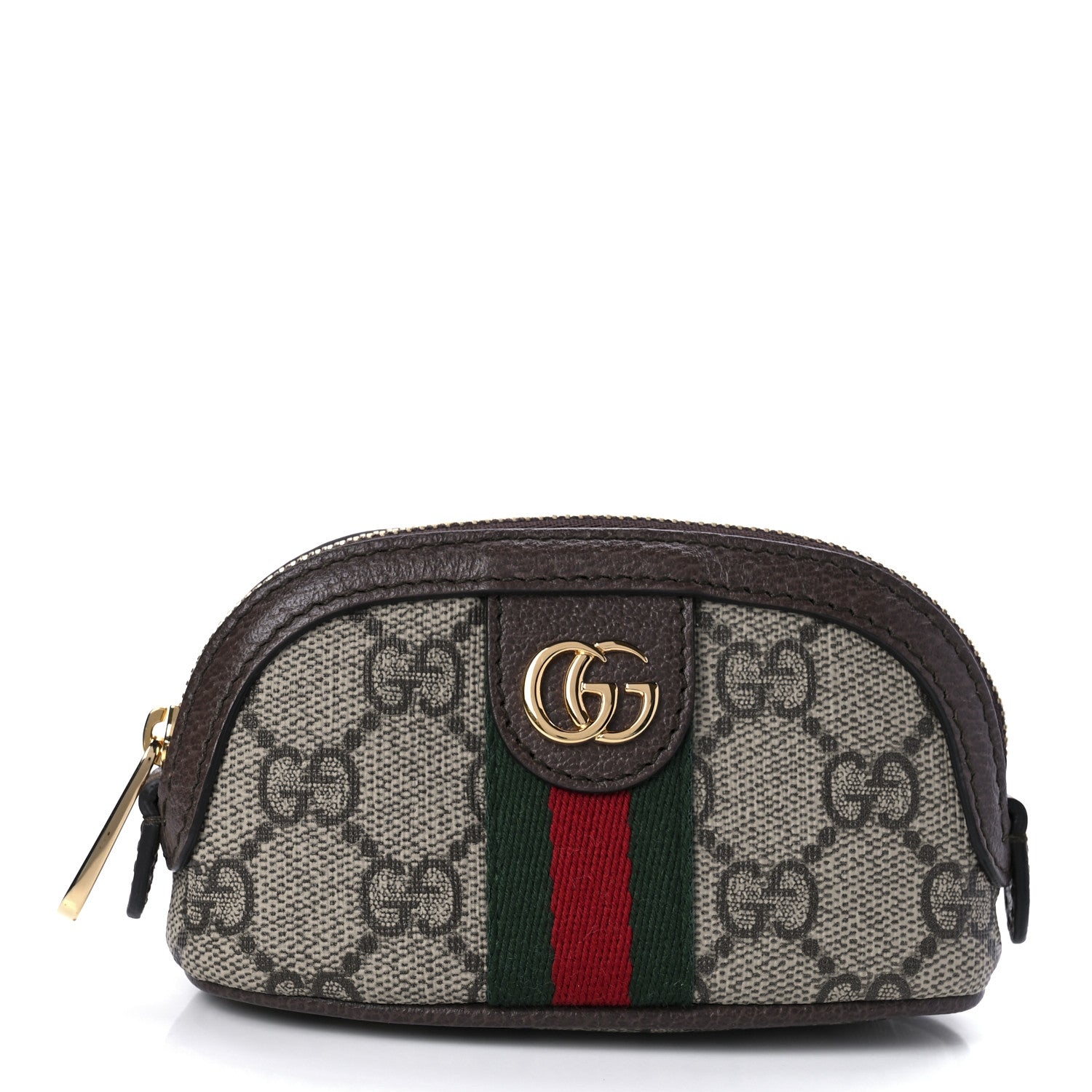 Gucci GG Supreme Monogram Web Ophidia Dome Key Pouch Beige New Acero ...