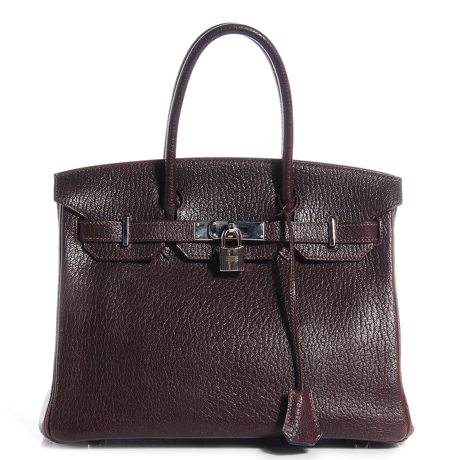 Hermes Chevre de Coromandel Bi-Color Horseshoe Birkin 30 Cocoan and ...