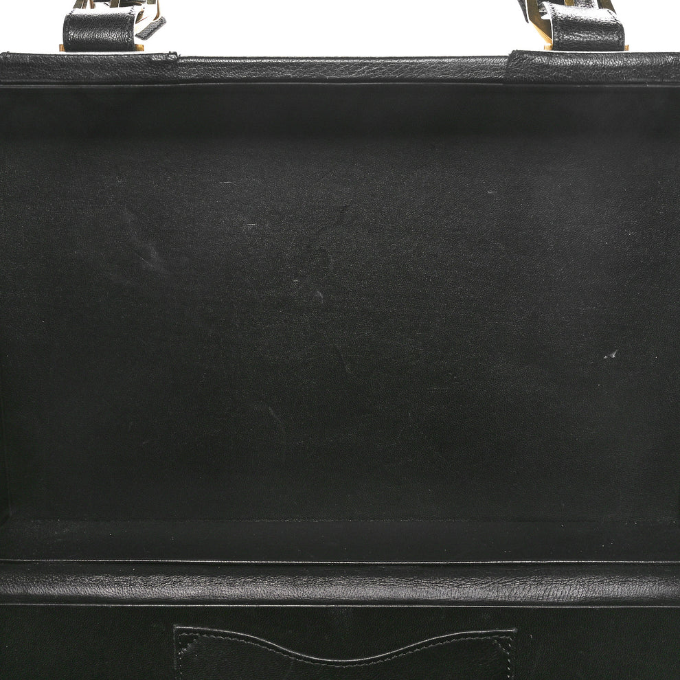Versace Calfskin Medusa Vanity Train Case Black 1625363 – FASHIONPHILE