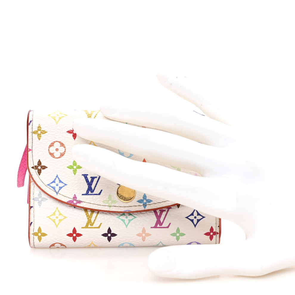 Louis Vuitton LV X TM Monogram Multicolor Rosalie Coin Purse White ...