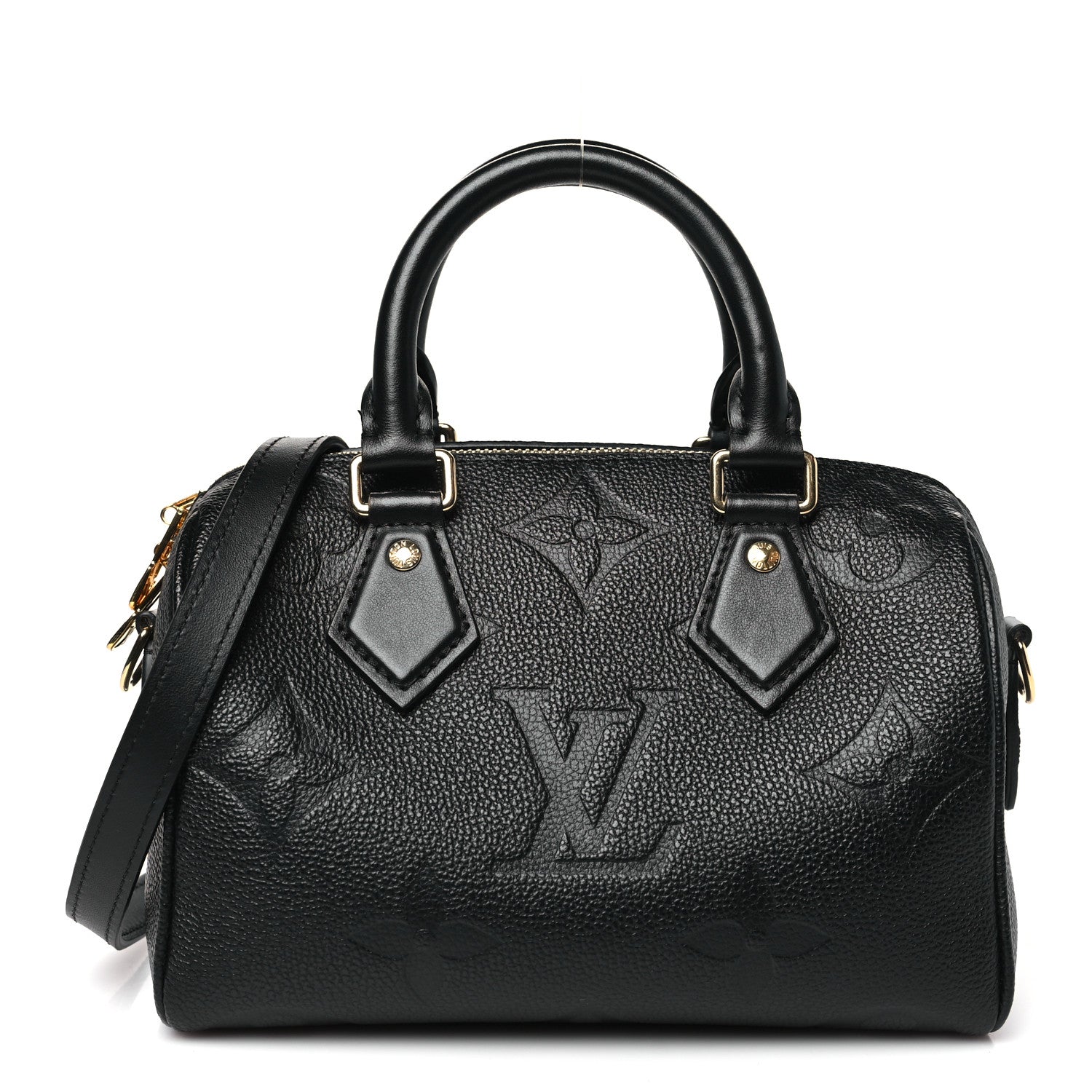 Louis Vuitton Empreinte Monogram Giant Speedy Bandouliere 20 Black ...