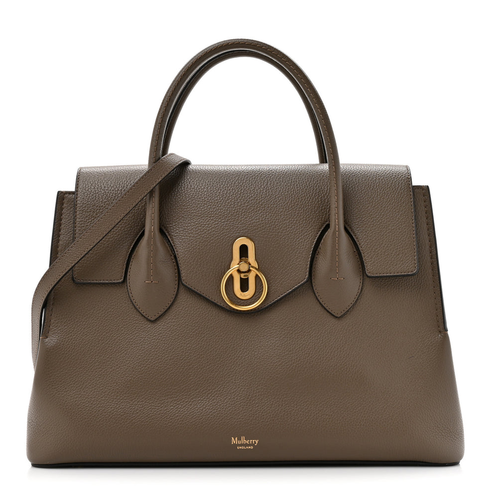 Mulberry Small Classic Grain Calfskin Seaton Clay 1797292 – FASHIONPHILE