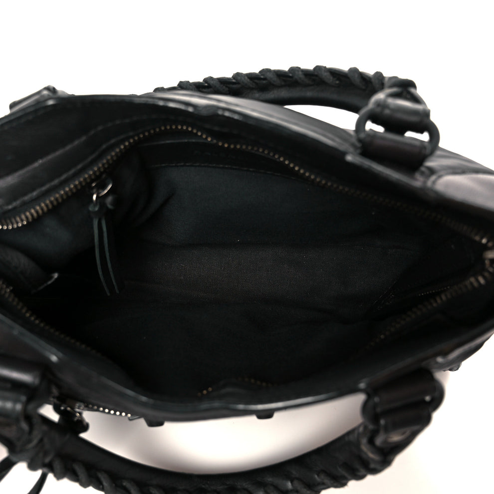 Balenciaga Nylon Agneau Classic Hardware Mini City Black 1787608 ...