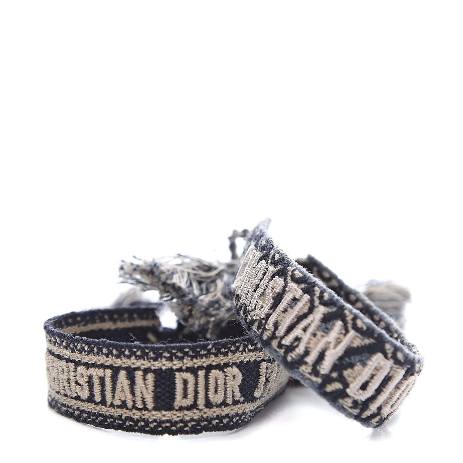 Christian Dior Woven Cotton J'Adior Friendship Bracelet Set Navy 557714 ...