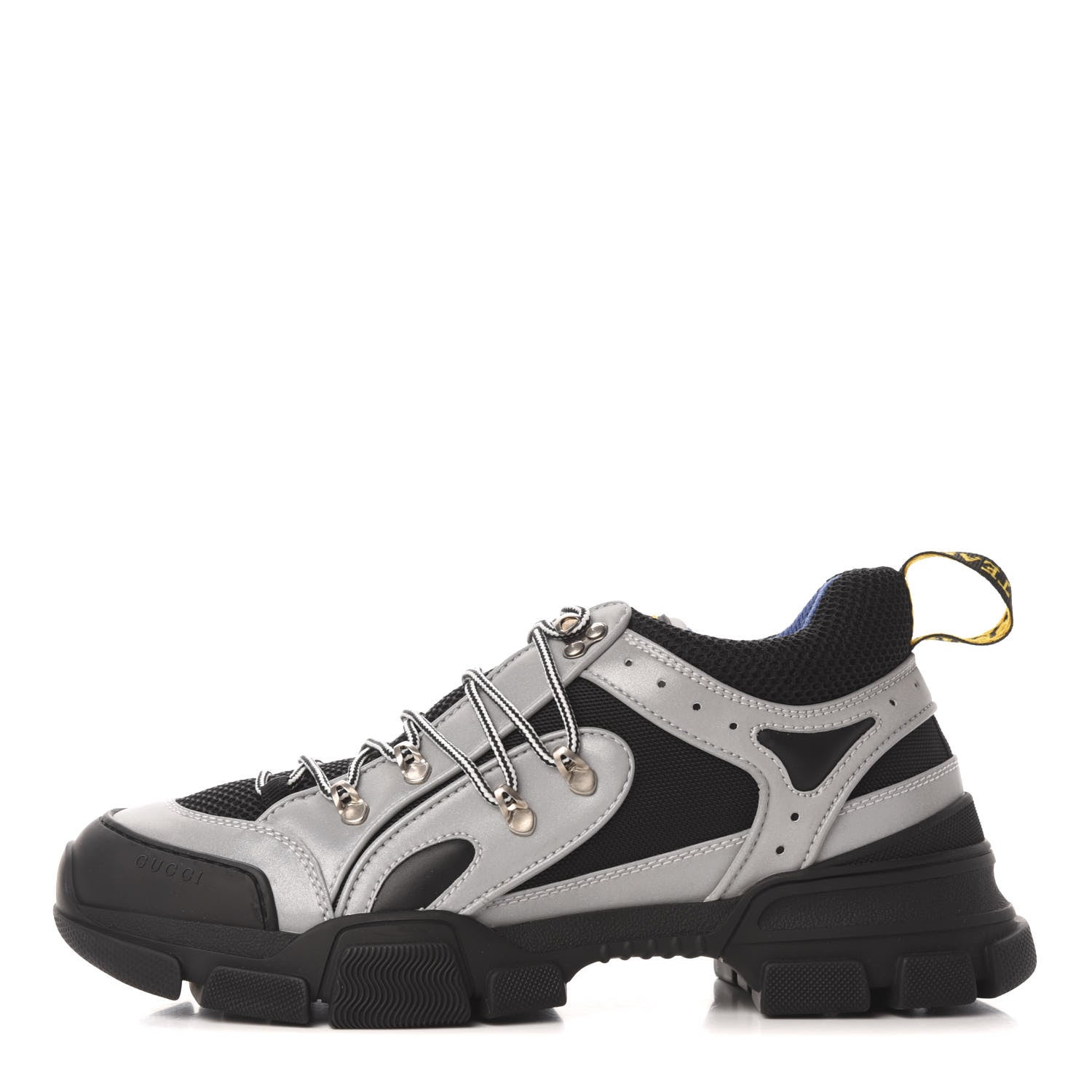 Gucci X SEGA Mesh Technical Canvas Calfskin Reflective Mens Flashtrek ...
