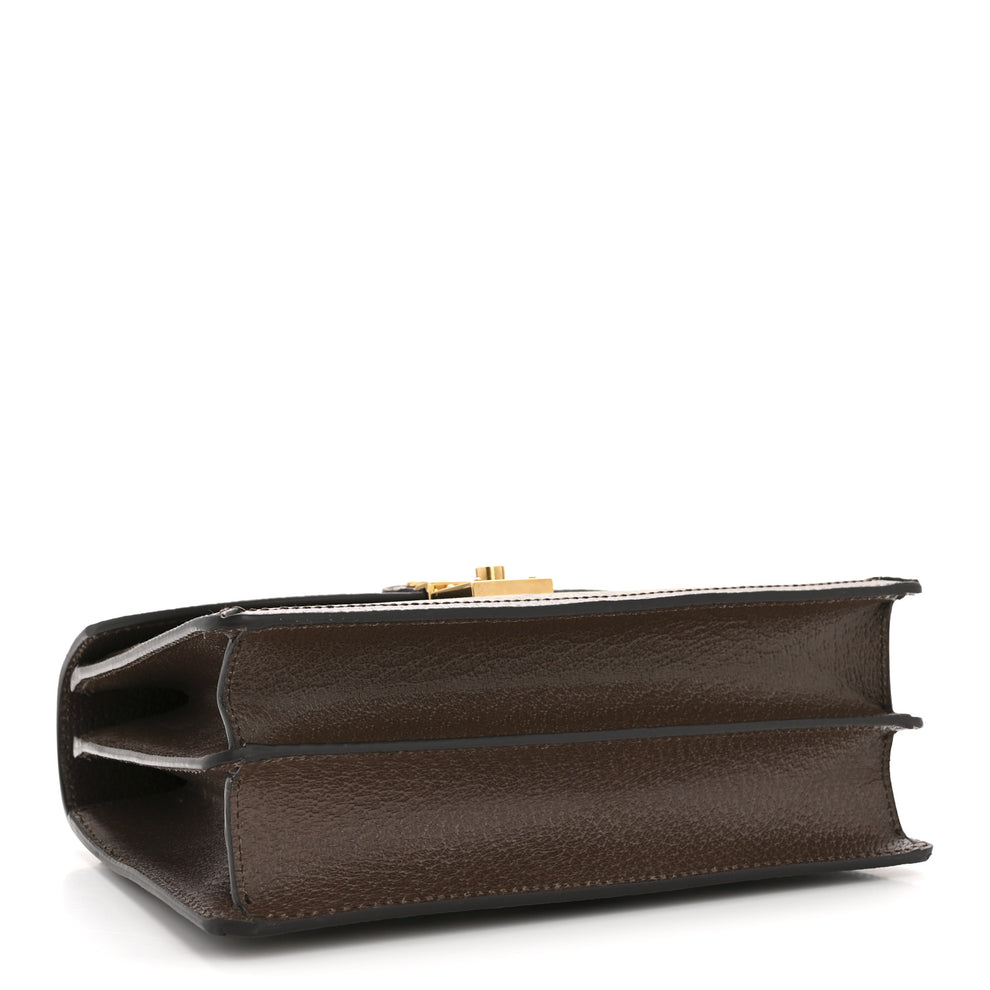 Gucci GG Supreme Monogram Textured Dollar Calfskin Web Small Ophidia ...