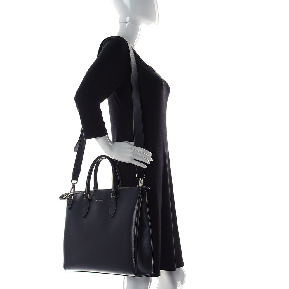 Burberry Calfskin Bermondsey Business Briefcase Black 856432 – FASHIONPHILE