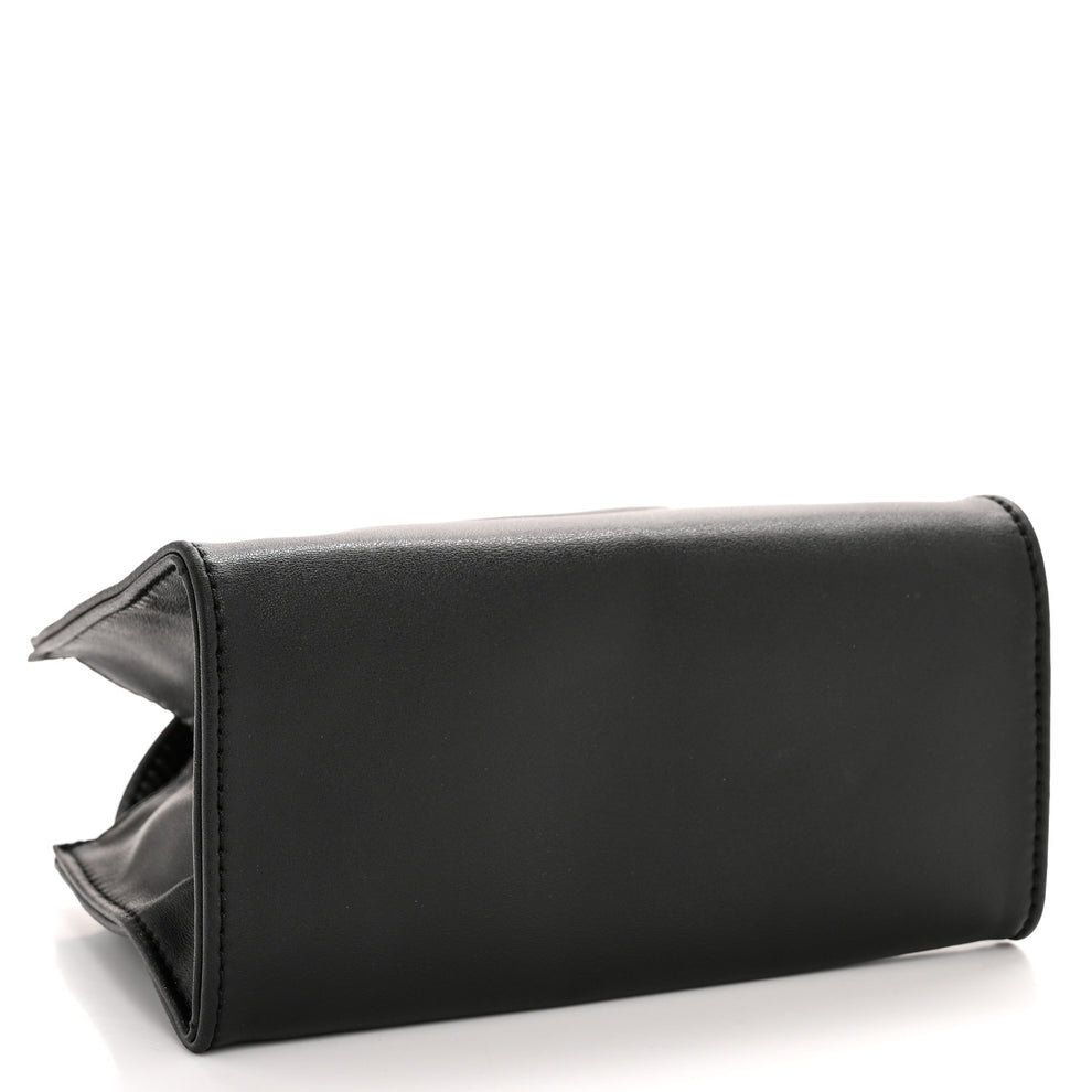 Telfar Vegan Leather Small Shopping Bag Black 1791757 – FASHIONPHILE