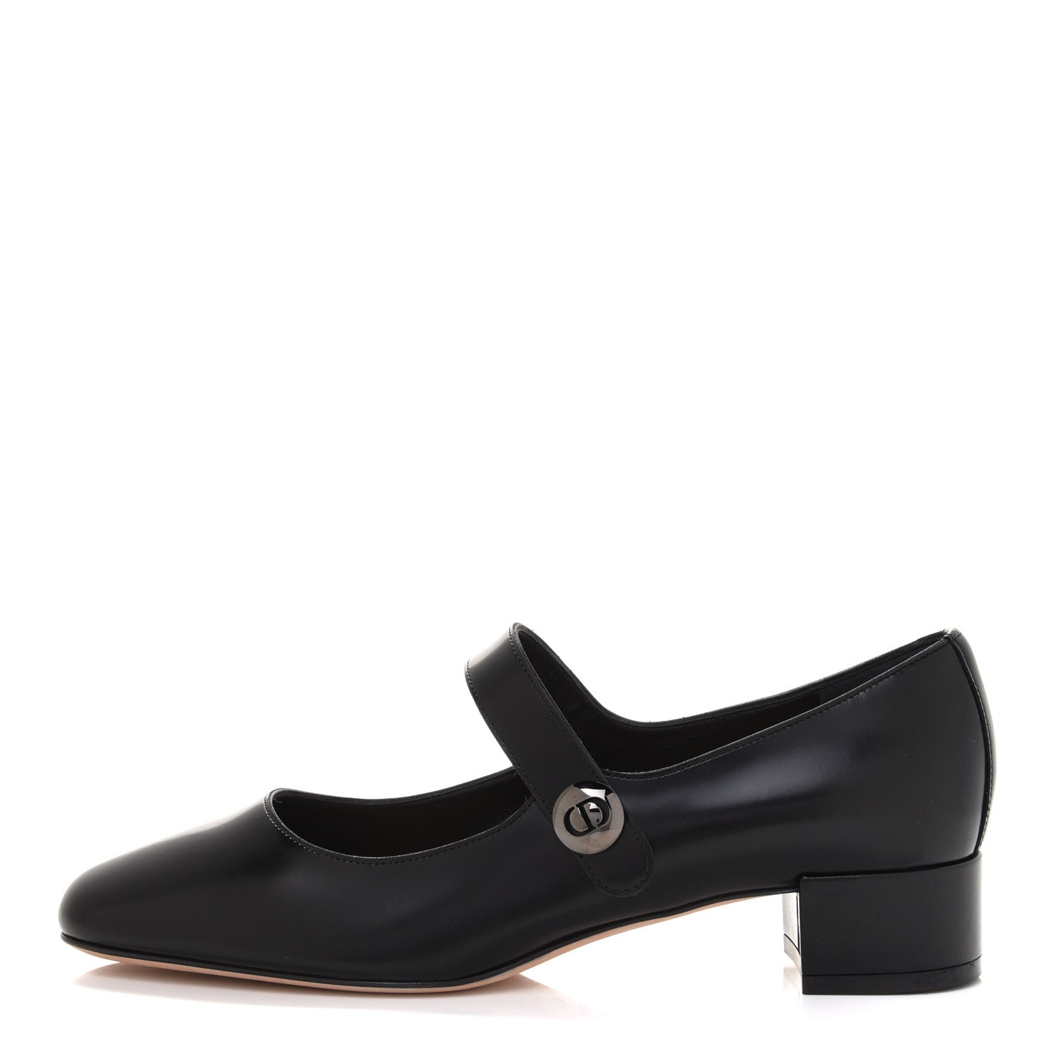 Christian Dior Brushed Calfskin Uniform 30mm Pumps 38 Black 923622 ...