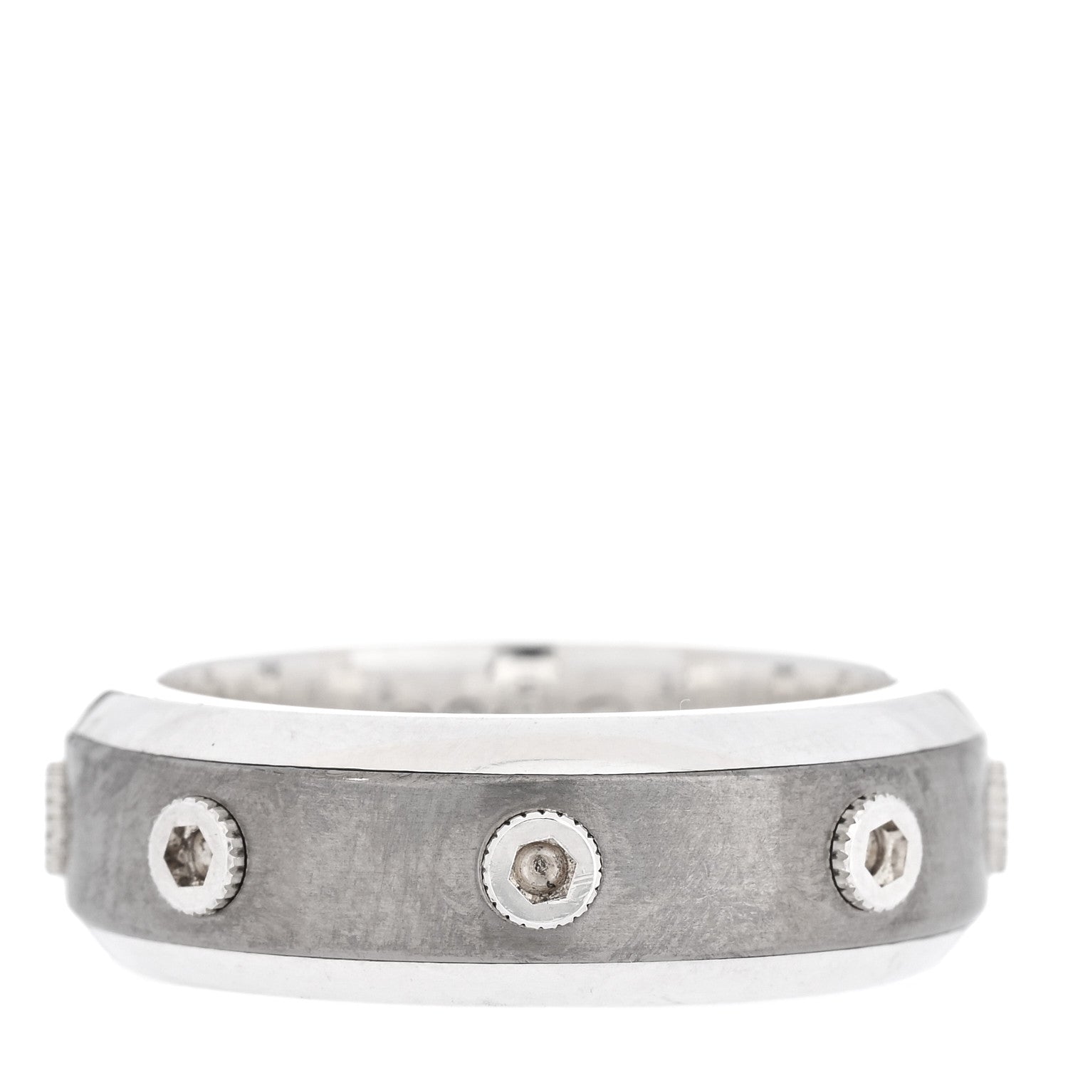 Tiffany Sterling Silver Titanium Turbo Band Ring 62 10 1680779 ...