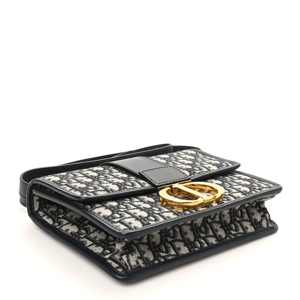 Christian Dior Oblique 30 Montaigne Flap Bag Blue 1792352 – FASHIONPHILE