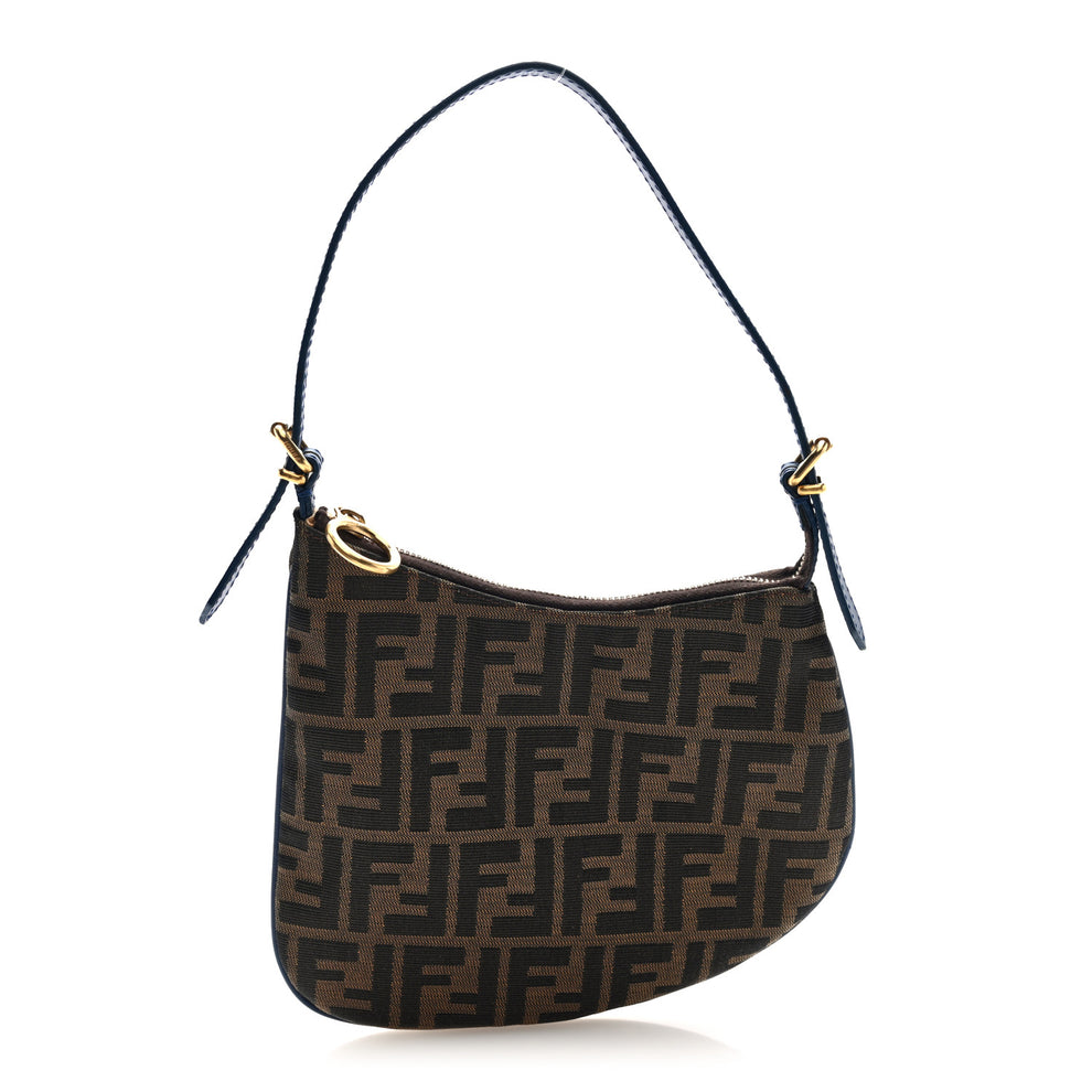 Fendi Zucca Small Oyster Tobacco Petrolio 1786325 – FASHIONPHILE