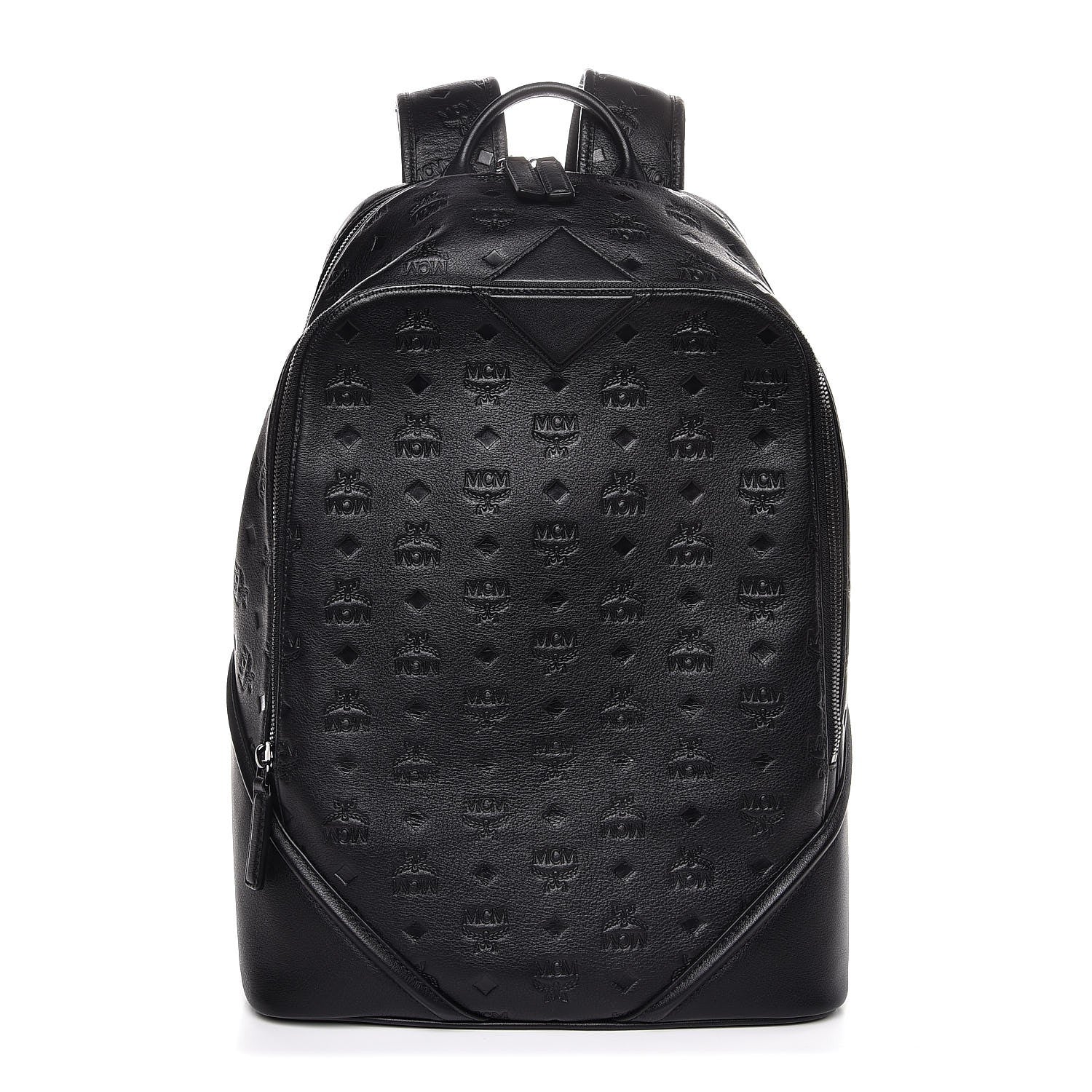 MCM Calfskin Ottomar Monogram Duke Backpack Black 298620 – FASHIONPHILE