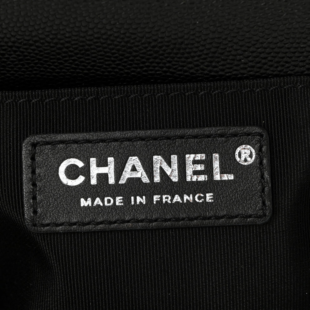 Chanel Caviar Quilted Small Boy Flap Black 1834905 – FASHIONPHILE