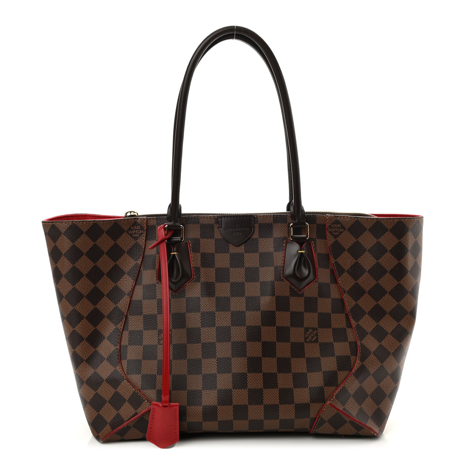 Louis Vuitton Damier Ebene Caissa Tote MM Cherry 1143193 – FASHIONPHILE