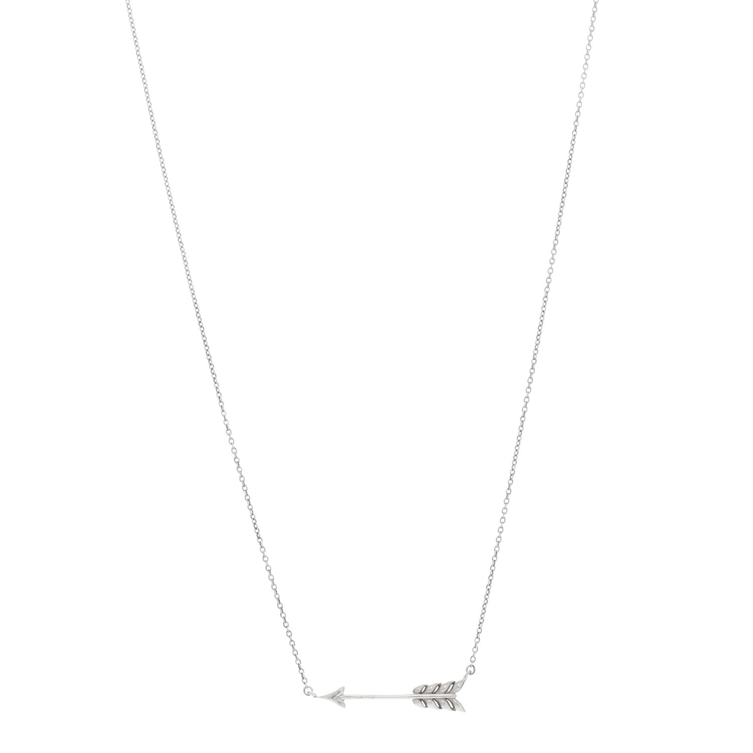 Tiffany Sterling Silver Paloma's Graffiti Arrow Pendant Necklace ...
