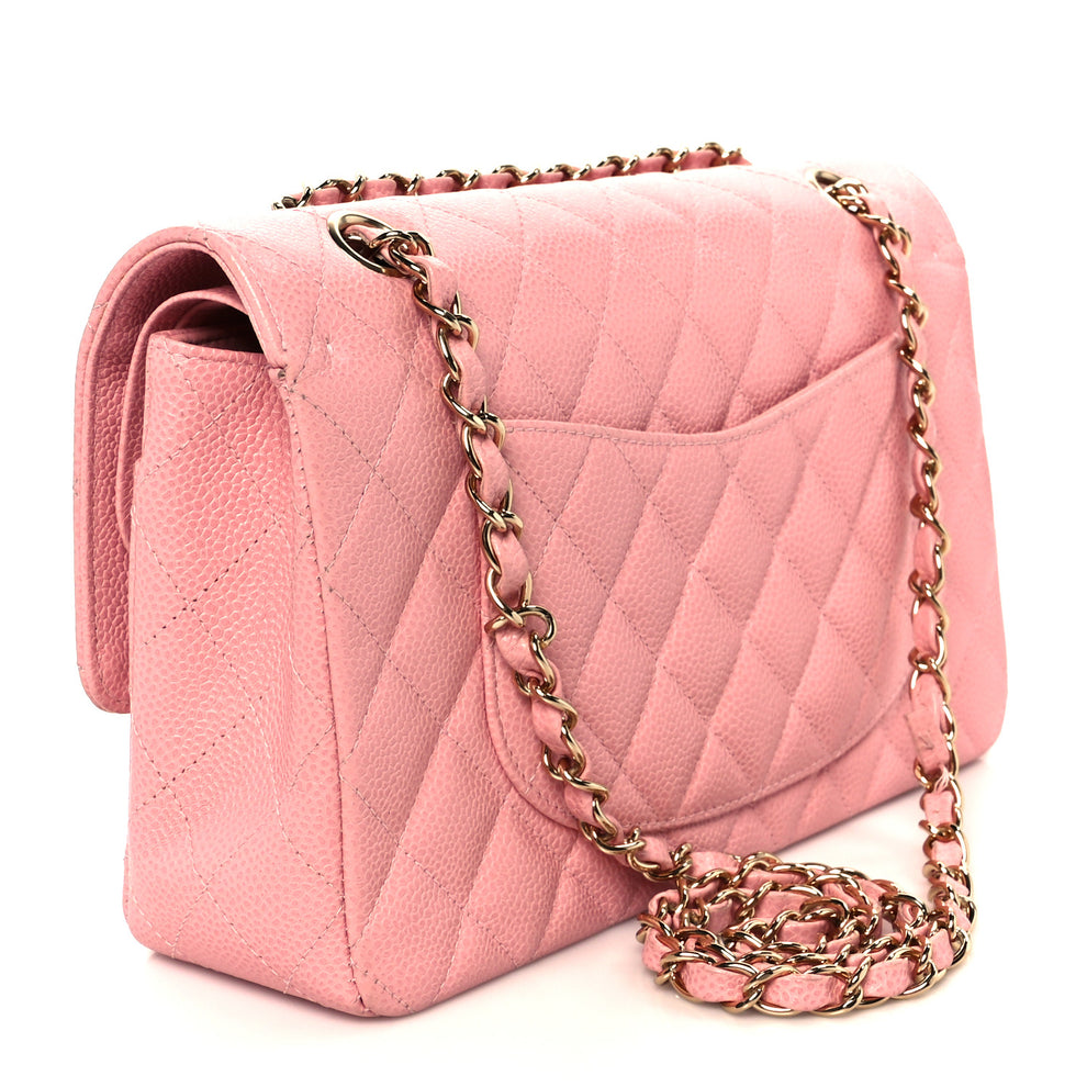 Chanel Caviar Quilted Medium Double Flap Pink 1792052 – FASHIONPHILE