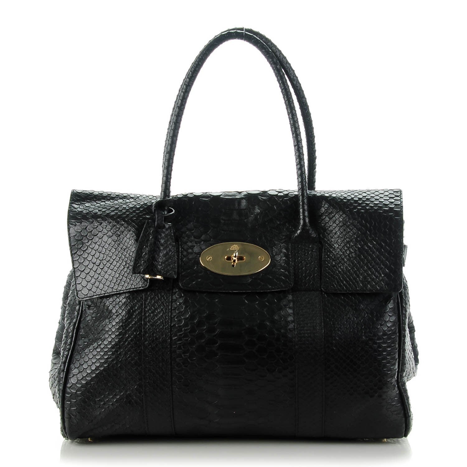 Mulberry Silky Snake Print Bayswater Black 158086 – FASHIONPHILE