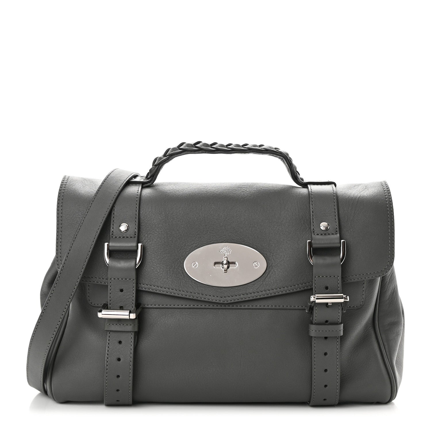 Mulberry Smooth Calfskin Medium Alexa Pavement Grey 1265950 – FASHIONPHILE