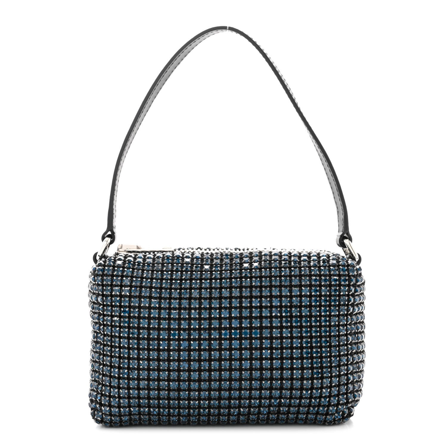 Alexander Wang Mesh Crystal Rhinestone Mini Heiress Pouch Navy 1538246 ...