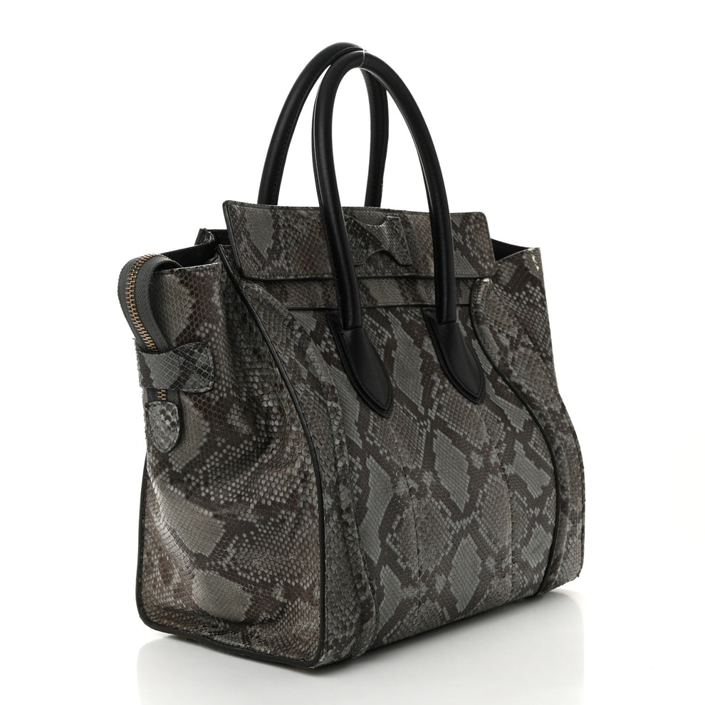 Celine Snakeskin Mini Luggage Multicolor 1732940 – FASHIONPHILE