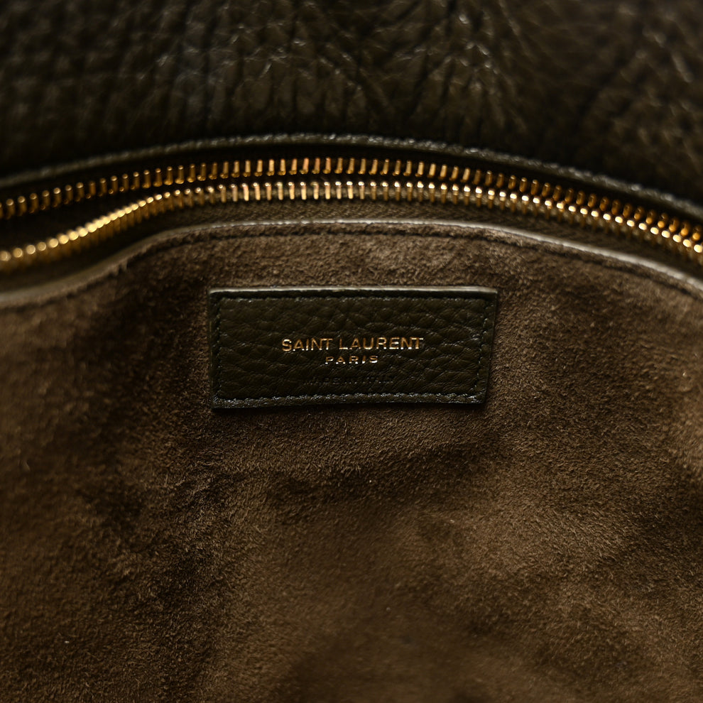 Saint Laurent Grained Deerskin Bea Tote Musk 1778583 – FASHIONPHILE