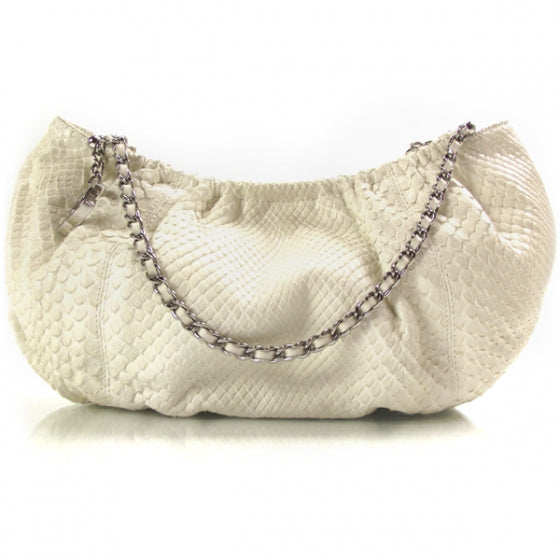 Chanel Python Croissant Bag Ivory 17265 – FASHIONPHILE