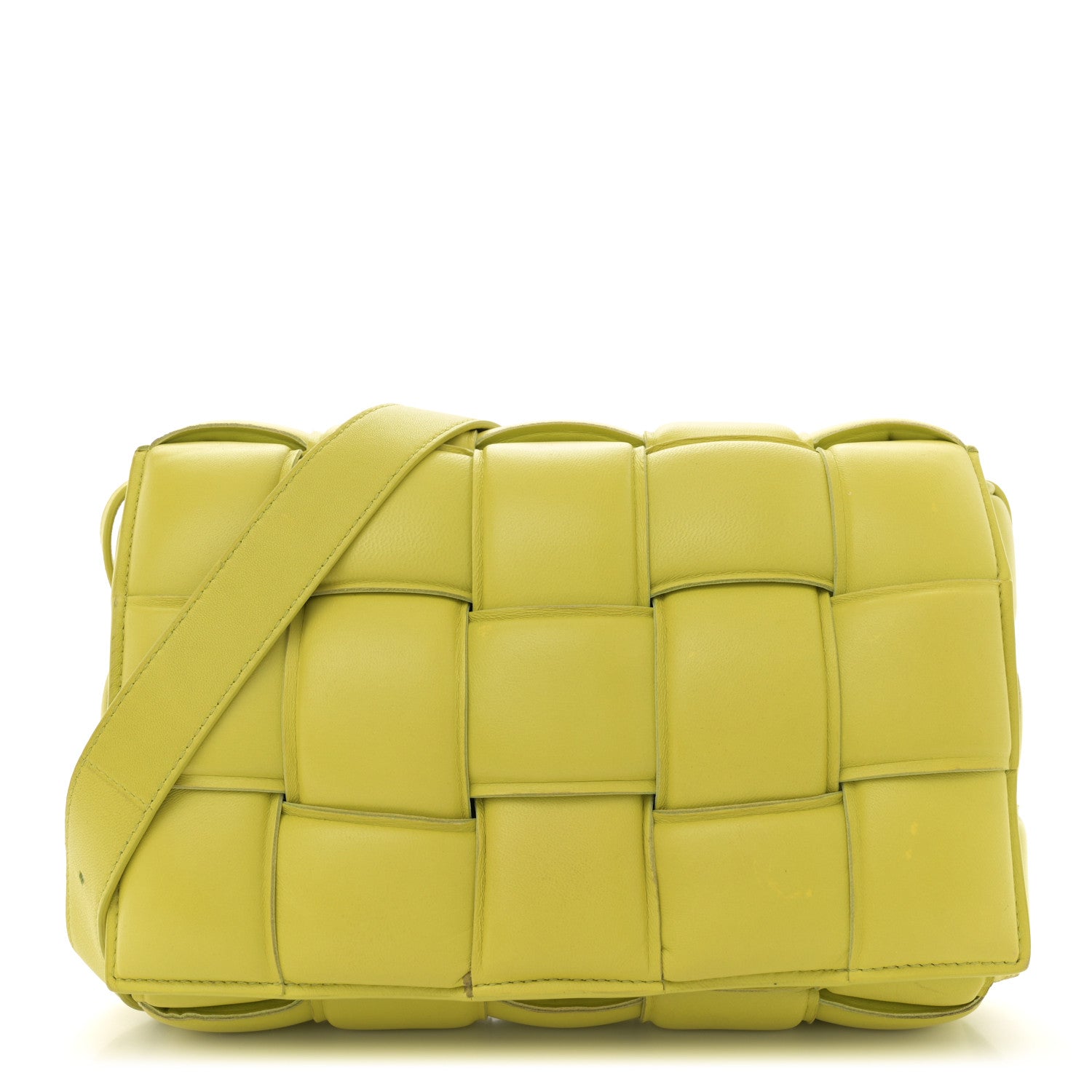 Bottega Veneta Nappa Maxi Intreccio Padded Cassette Crossbody Bag Kiwi ...